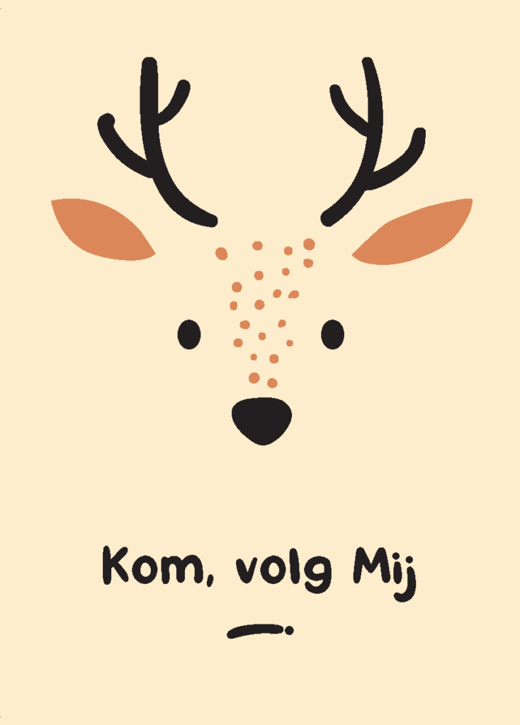 Kinderkaart 'Kom, volg Mij' - MajesticAlly