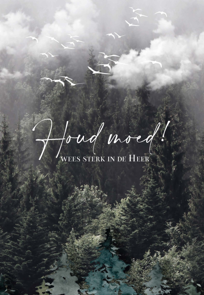 Wenskaart 'Houd moed' - MajesticAlly